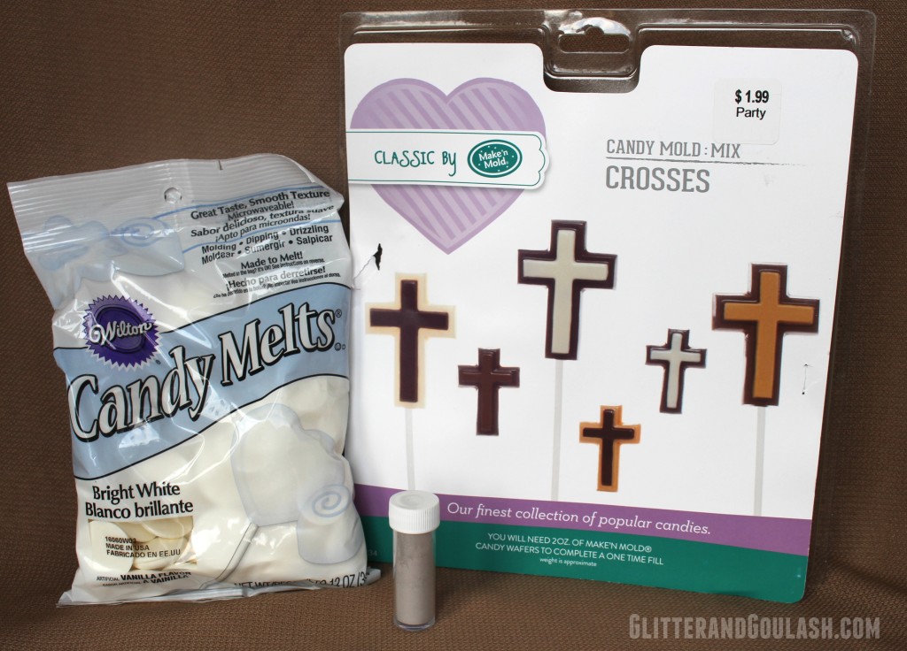 DIY Chocolate Cross Cupcake Topper - Glitter and Goulash